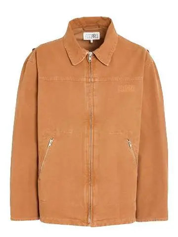 MAISON MARGIELA Cotton Canvas Jacket - Brown