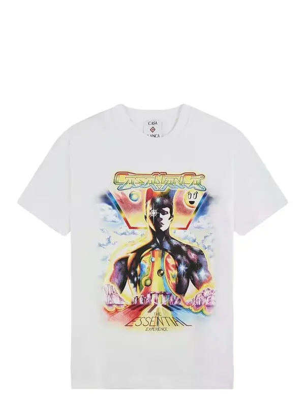 Casablanca Essential Experience Graphic T-shirt - White