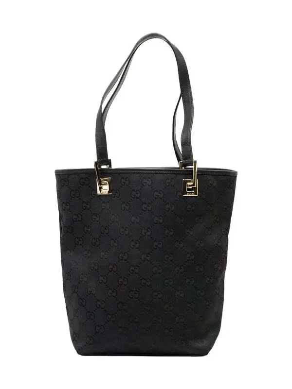 Gucci Gg Canvas Tote Bag - Black