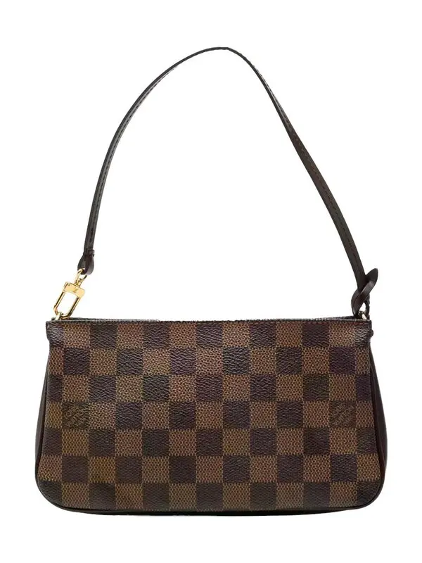 LOUIS VUITTON 2003 Damier Ebene Navona Shoulder Bag - Brown