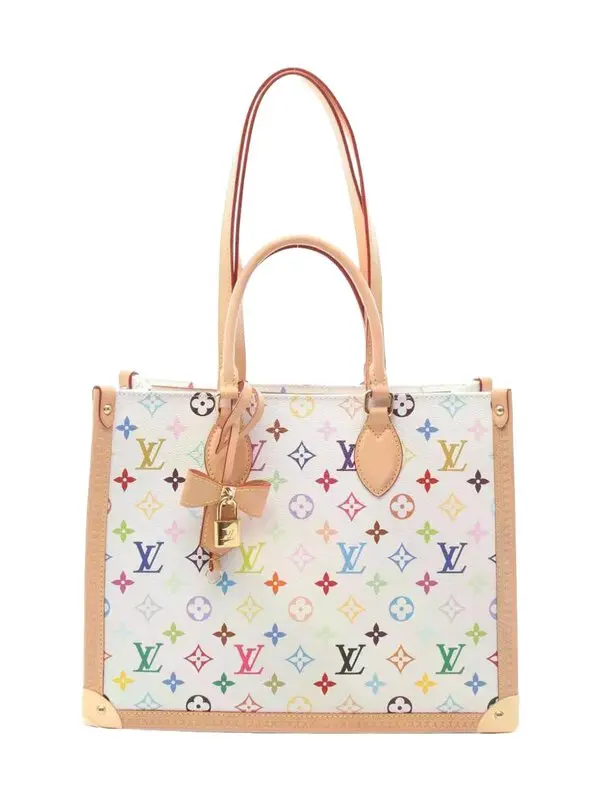LOUIS VUITTON Monogram Multicolore Onthego Trunk Mm Tote Bag 2010-2026 - White
