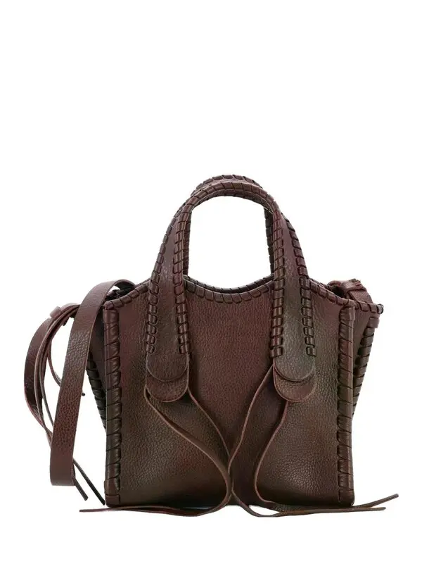 Chloé Mony Leather Medium Tote Bag - Brown