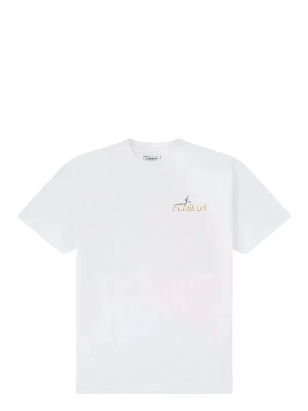 FLANEUR Passage Of Time Graphic T-shirt - White