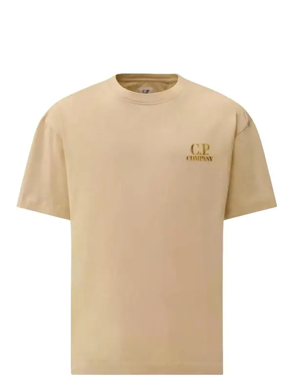 C.P. COMPANY 30/1 Jersey Comfort Logo T-shirt - Neutrals