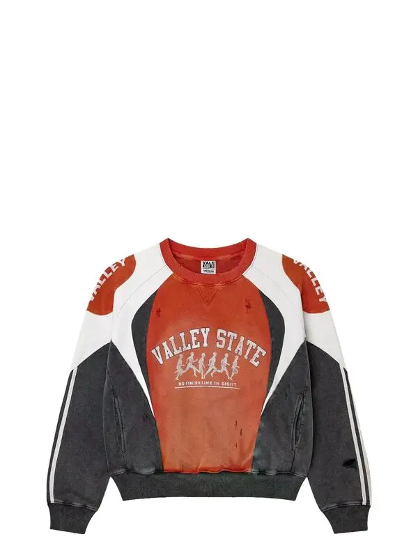 VALE FOREVER Techwood Panelled Sweatshirt - Orange