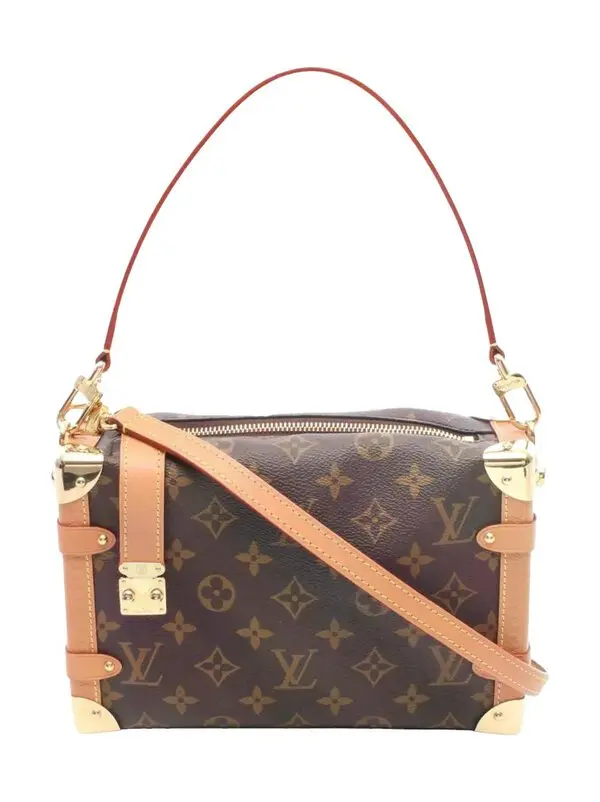 LOUIS VUITTON Monogram Side Trunk Mm Satchel - Brown