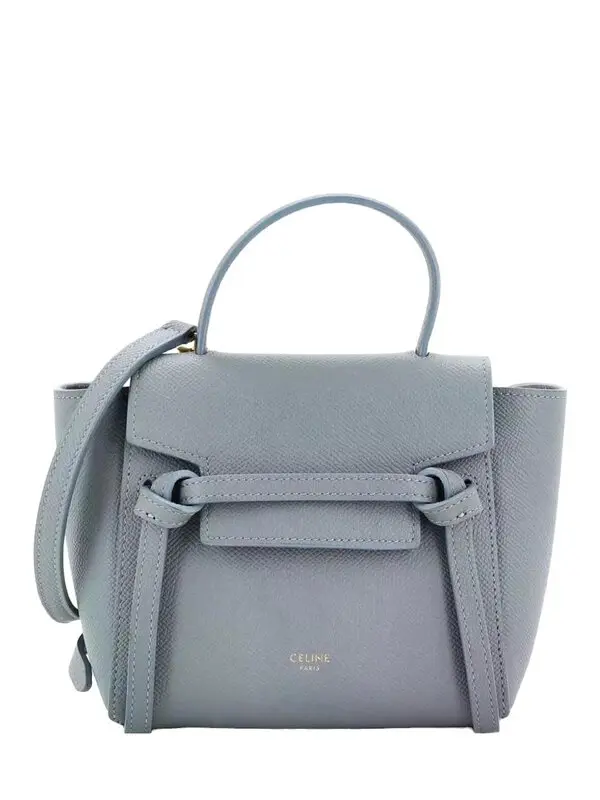 Celine Belt Bag Textured Leather Pico - Blue