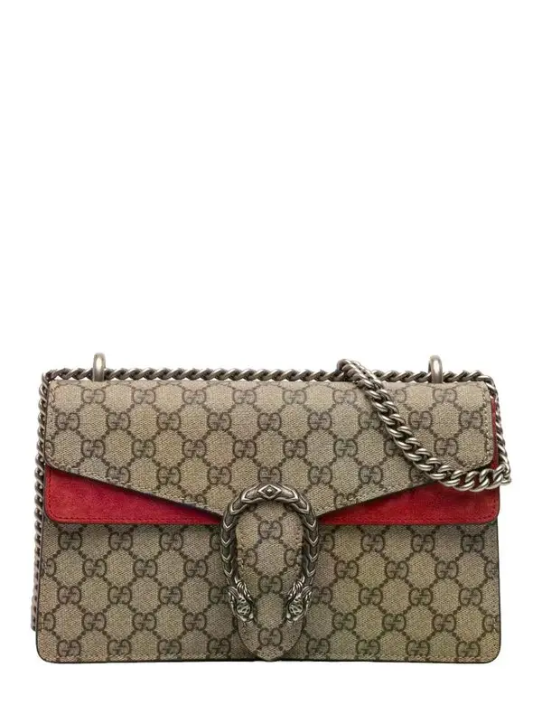 Gucci Gg Supreme Dionysus Shoulder Bag - Brown