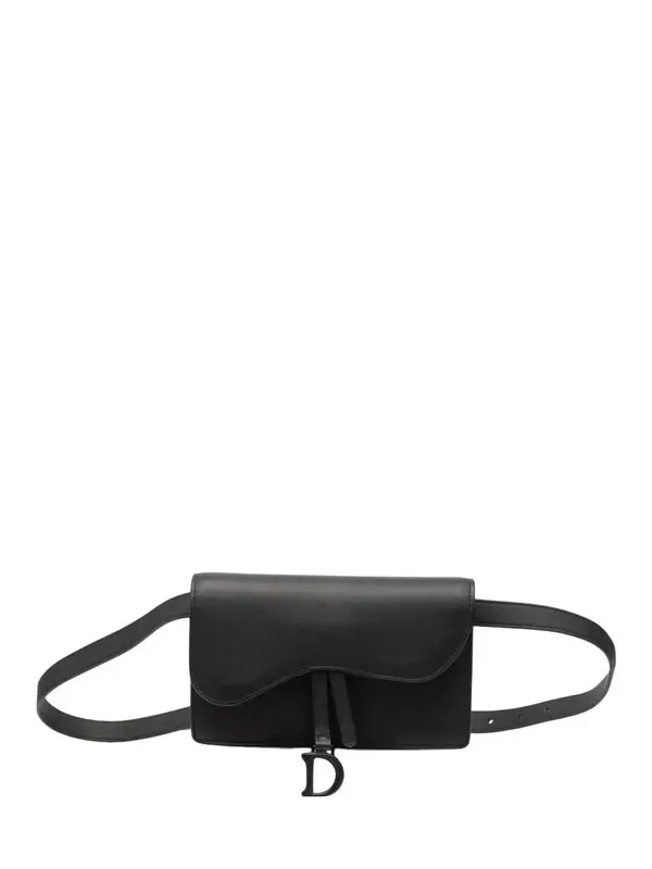Dior 2018 Ultramatte Saddle Belt Bag - Black