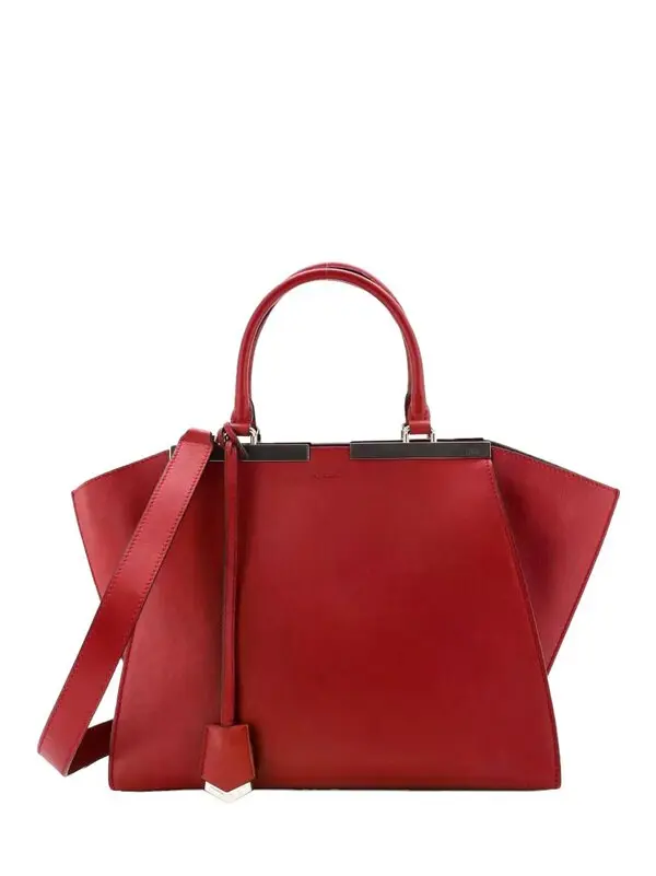 Fendi Petite 3jours Leather Satchel - Red