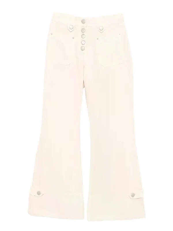 Farm Rio Cotton Bootcut Jeans - Pink