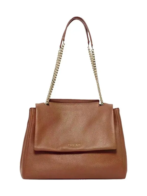 ORTIGNI Sveva Sense Medium Shoulder Bag - Brown
