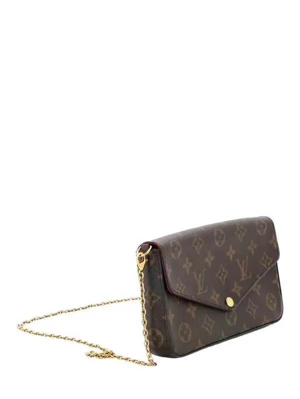 LOUIS VUITTON Felicie Pochette Monogram Canvas - Brown