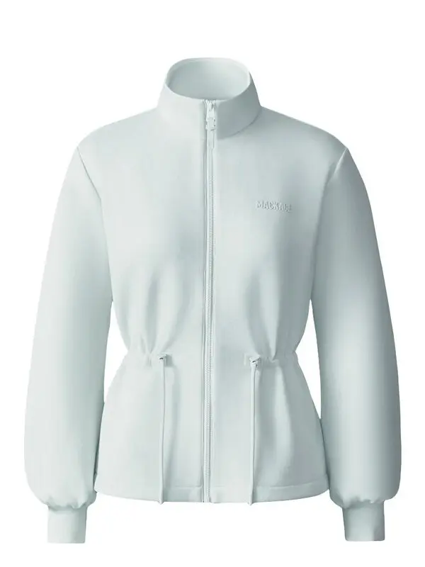 Mackage Lightweight Zip-up Jacket With Balloon Sleeves - Cream