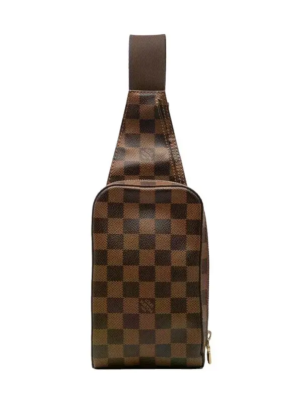 LOUIS VUITTON 2011 Damier Ebene Geronimos Crossbody Bag - Brown