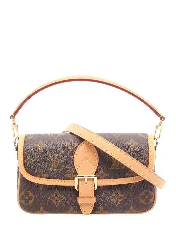 LOUIS VUITTON 2010-2026 Monogram Nano Diane Satchel - Brown