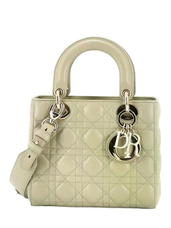 Dior My Abcdior Lady Bag Cannage Quilt Lambskin - Green