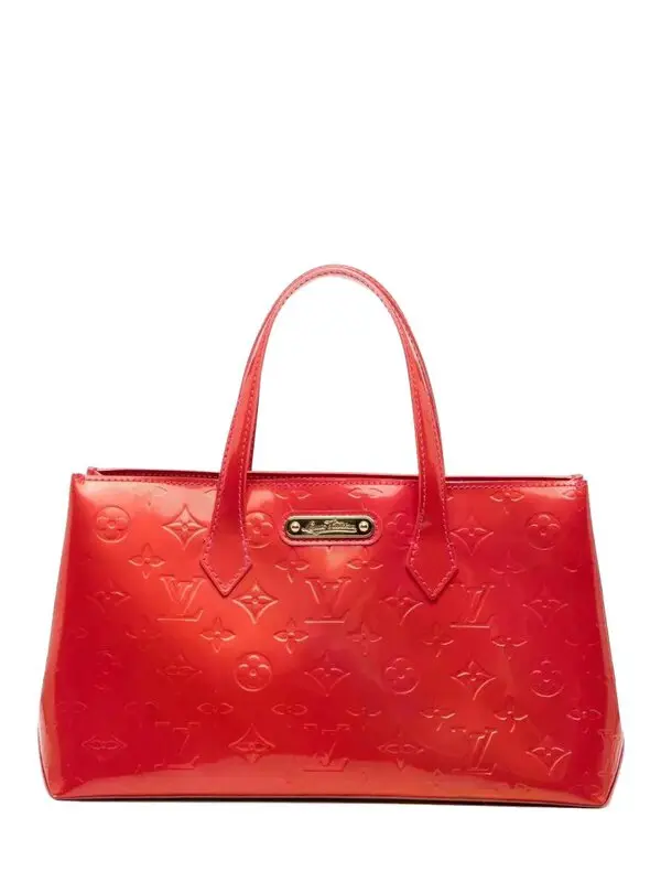 LOUIS VUITTON 2008 Monogram Vernis Wilshire Pm Handbag - Red