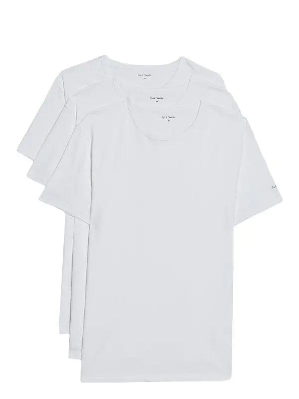 Paul Smith Set Of 3 Logoprinted Cottonjersey Tshirt - White