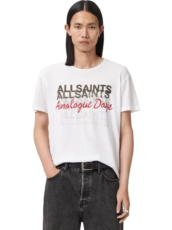 ALLSAINTS Graphite Graphic T-shirt - White