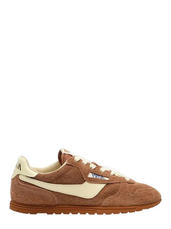 AUTRY Windspin Low Suede Sneakers - Beige,brun