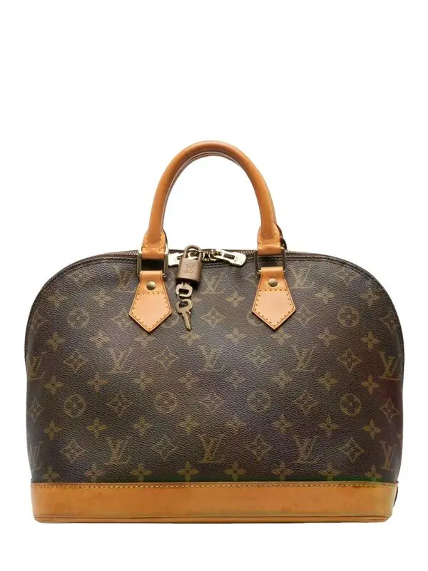 LOUIS VUITTON 1995 Monogram Alma Pm Handbag - Brown
