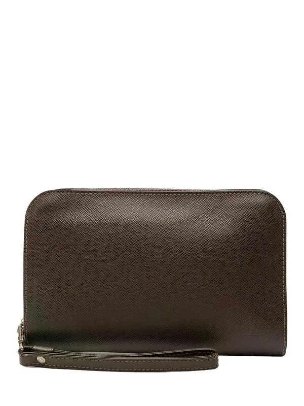 LOUIS VUITTON 2012 Taiga Pochette Baikal Clutch - Brown