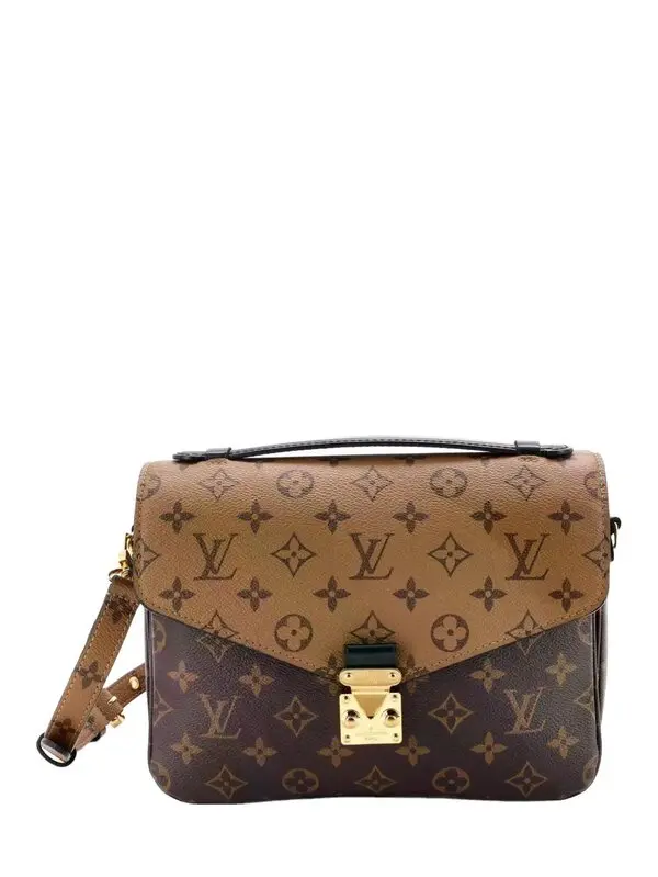 LOUIS VUITTON Pochette Metis Reverse Monogram Canvas Crossbody Bag - Brown