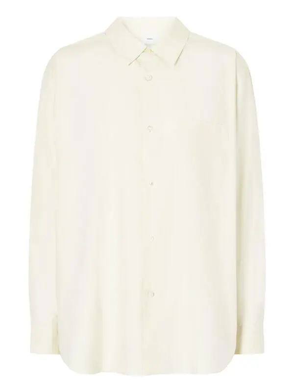 SSSTEIN Suvin Oversized Cotton-poplin Shirt - Yellow