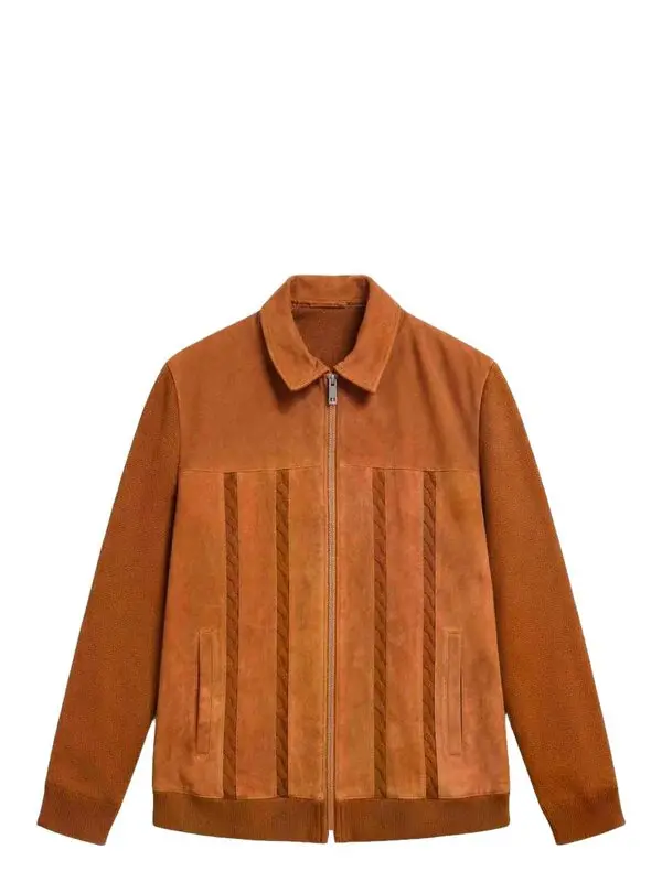 LES HÉRITIERS Zip-up Cardigan - Brown