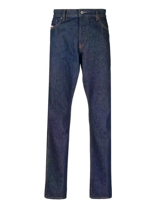 DIESEL® High-rise Straight-leg Jeans - Blue