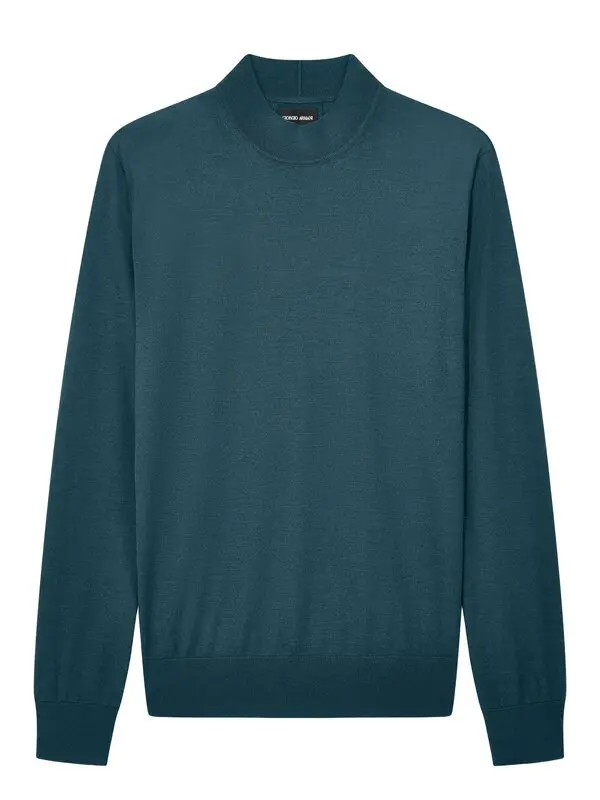 Giorgio Armani Cashmere And Silk Turtleneck Sweater - Green