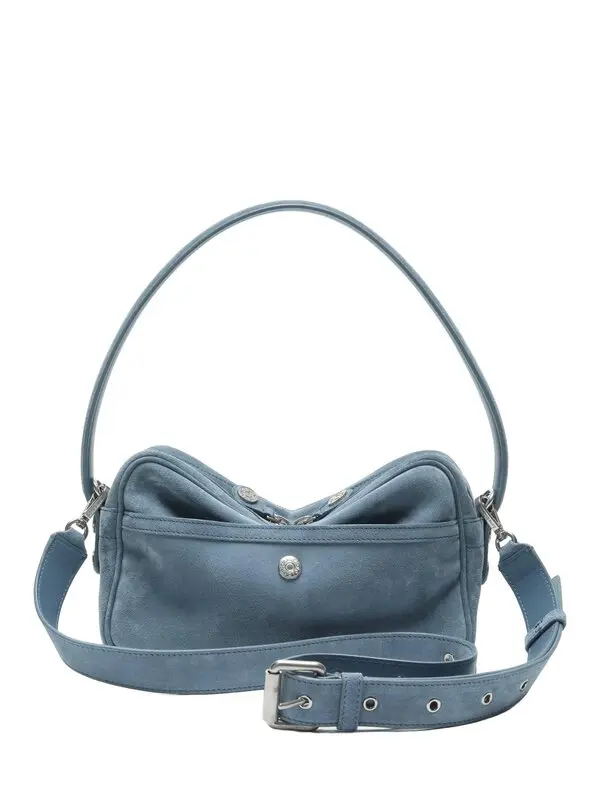 Acne Studios Camero Party Suede Bag - Denim Blue