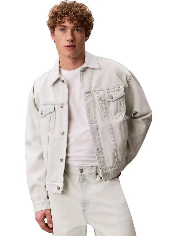 Calvin Klein 90s Denim Trucker Jacket - Bleachout 205