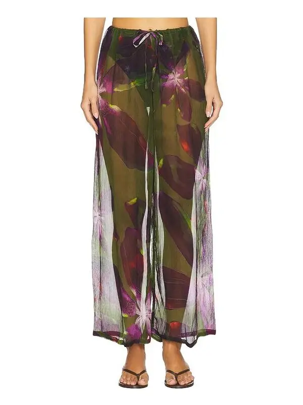 Vitamin A Petra Pant - Watercolor Orchid