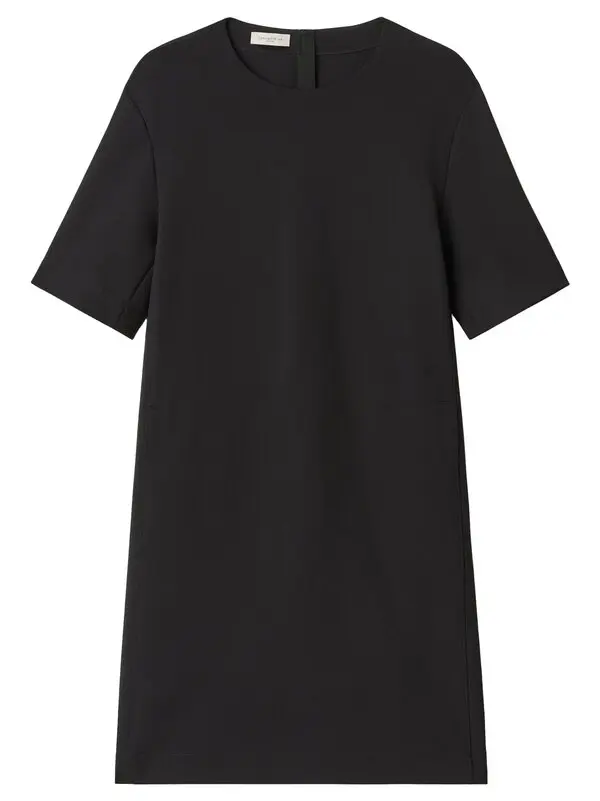 Lafayette 148 New York Scuba Jersey T-shirt Dress - Black