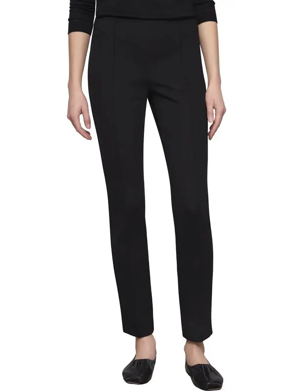 Lafayette 148 New York Scuba Gramercy Ankle Pant - Black