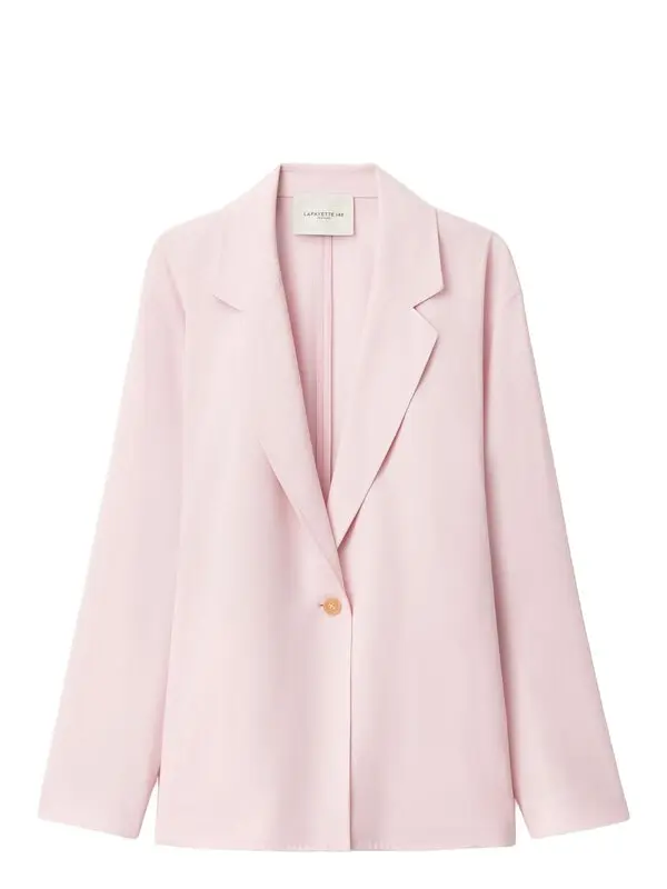 Lafayette 148 New York Tropical Wool Belted Jacket - Cherry Blossom