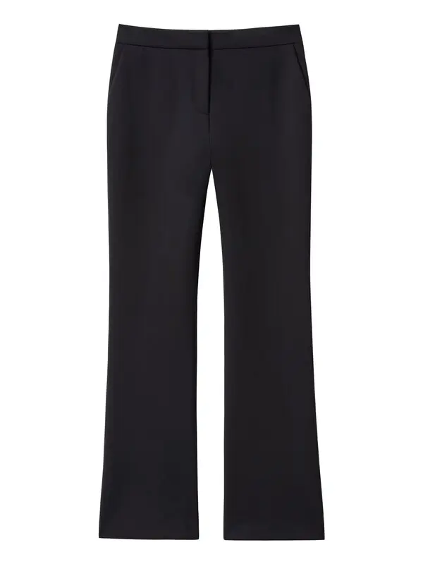 Lafayette 148 New York Scuba Jersey Flared Ankle Pants - Black