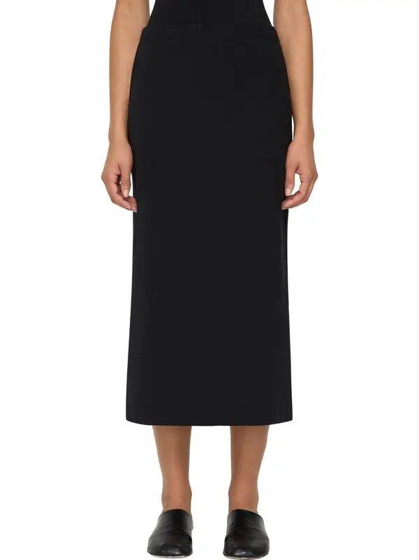 Lafayette 148 New York Straight Midi Skirt - Black