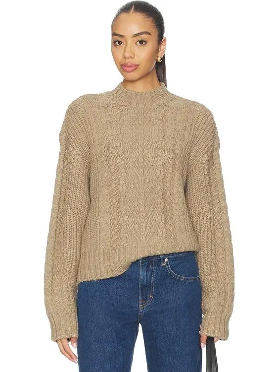 Tularosa Zolene Mock Neck Sweater - Taupe