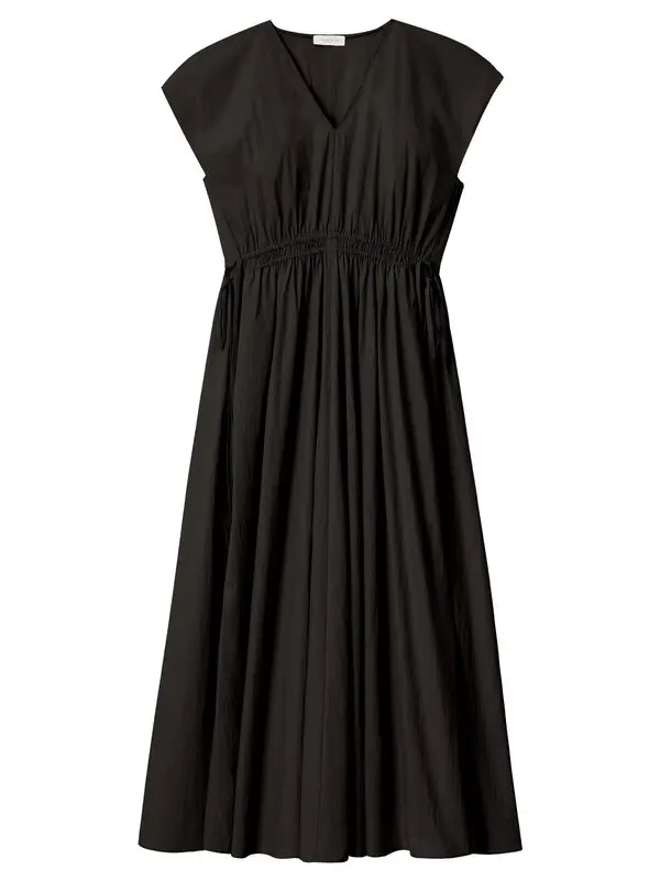 Lafayette 148 New York Travel Cotton Maxi Dress - Black