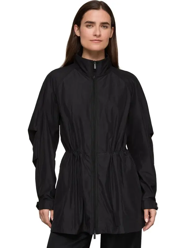 Lafayette 148 New York Twill Oversized Anorak - Black