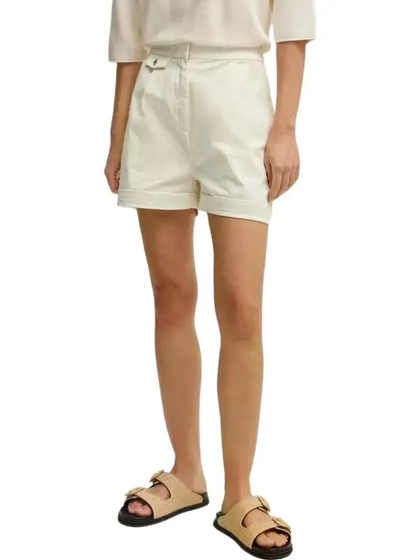 BOSS Pleated-pocket Shorts - Neutrals