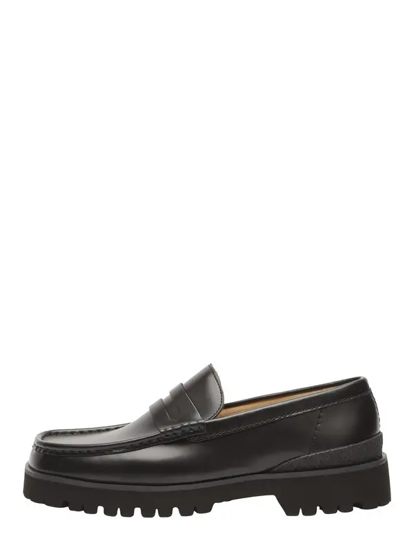 Clarks Yukoner Penny Loafer - Black Leather