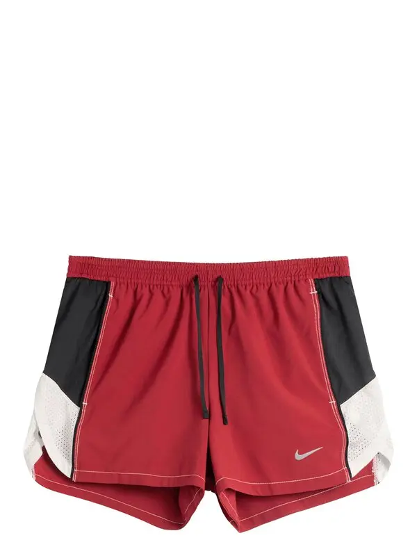 Nike Dri-fit Retro Running Short - Team Crimsonblack/summit White