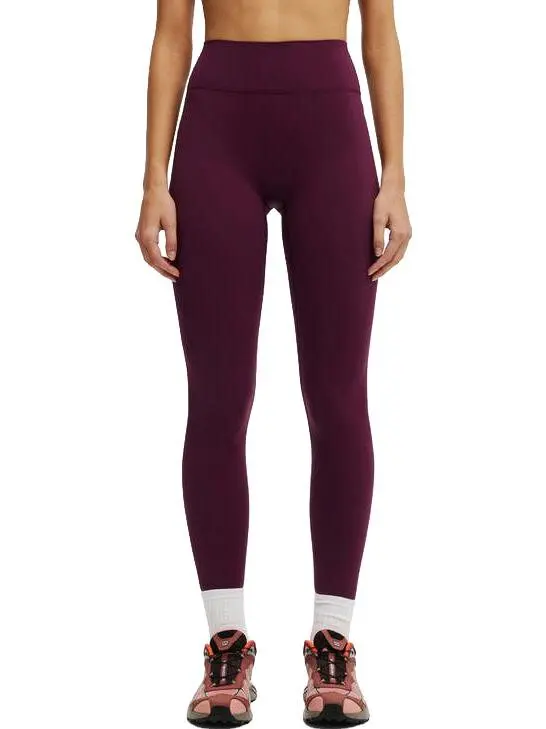 Cotton:on Active Ultra Luxe Invisible Scrunch Tight - Pickled Beet