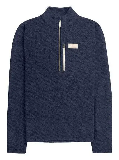 AMUNDSEN Hut Half Zip - Faded Navy
