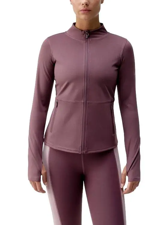 BORN LIVING YOGA Ivet Performance Semi-fitted Sport Jacket - Deep Rose