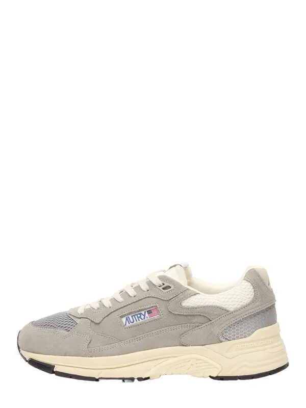 AUTRY Hyperway Low Suede Sneakers - Mesh Pulmbeo/silver